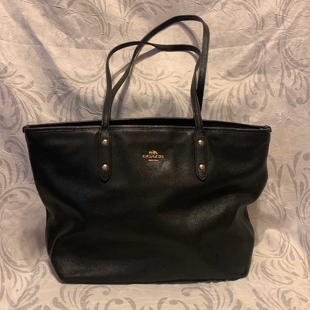 Coach Crossgrain Leather Zip Mini Tote - Gem